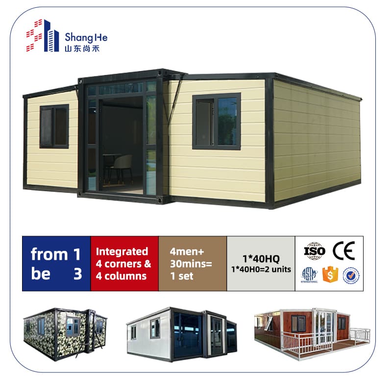 20ft 40ft prefab modular foldable expandable container living house ...